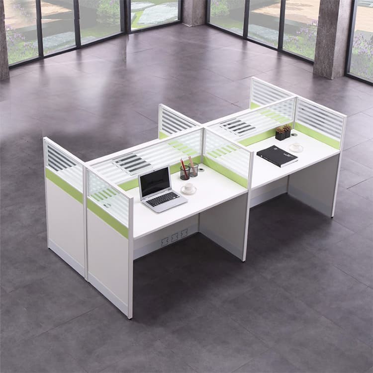 Cubicle Office Workstation Desks Call Center 2400mm 4 Person ...