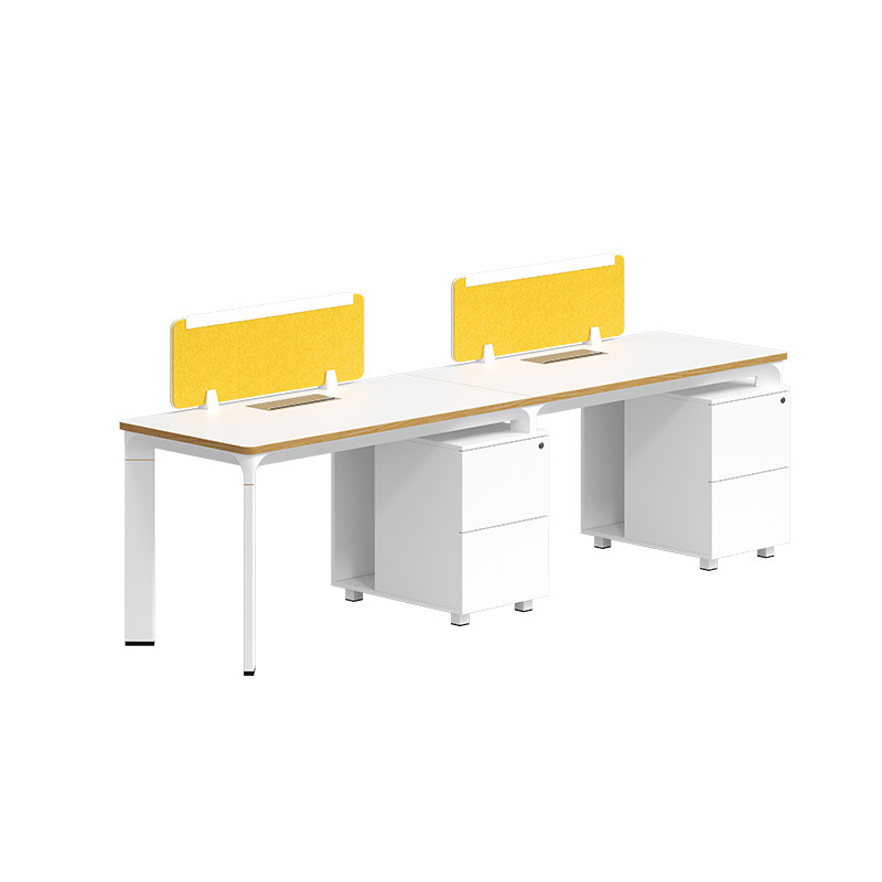 White Workstation Desk Office Furniture Modular 1 2 6 People Office Table