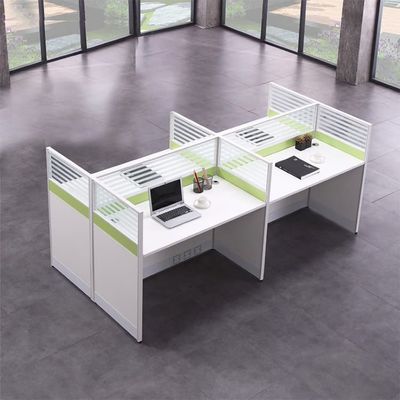 Cubicle Office Workstation Desks Call Center 2400mm 4 Person ...