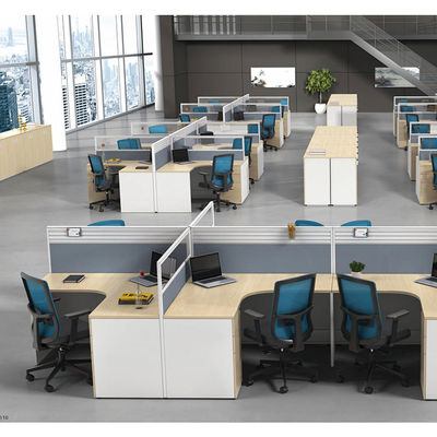 L Shape Office Table Cubicle Partition