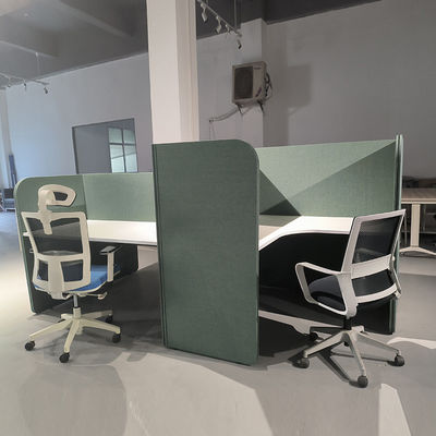 High-end Green Fabric Office Workstation Cubicles Workstation Partition ...