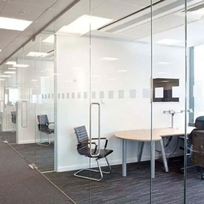 Waterproof Office Partition Walls Portable Swing Hinges Modular Glass ...